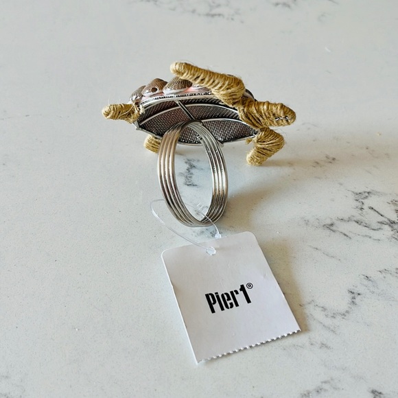Pier 1 | Dining | Pier Turtle Beaded Shell Napkin Rings Set Of 4 | Poshmark